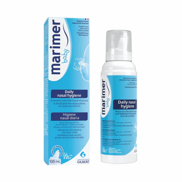 Marimer Baby Isotonic Daily Nasal Hygiene Spray (100ml) - Storked