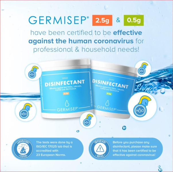 Germisep Disinfectant Tablet (30 Tablets) - Storked