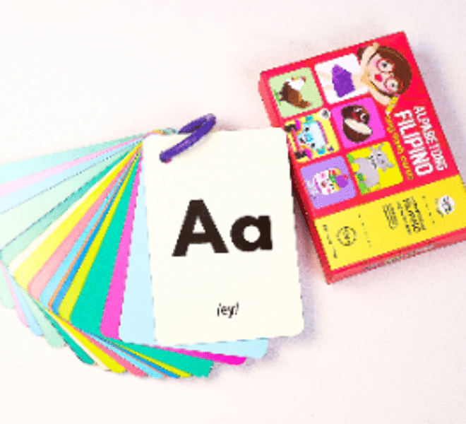 Joan Miro Alpabetong Filipino Ring Flash Card - Storked