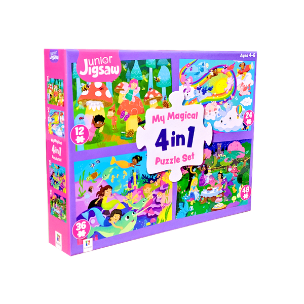 Junior Jigsaw My Magical 4-in-1 Puzzle Set - Storked