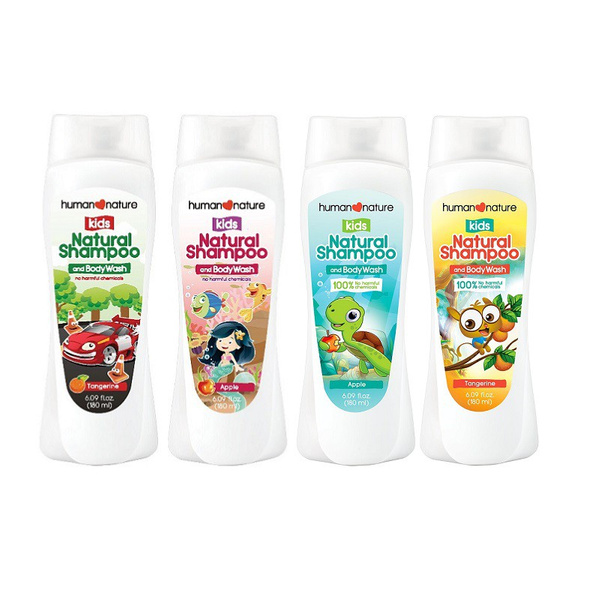 Human Nature Natural Shampoo and Body Wash 180ml - Storked
