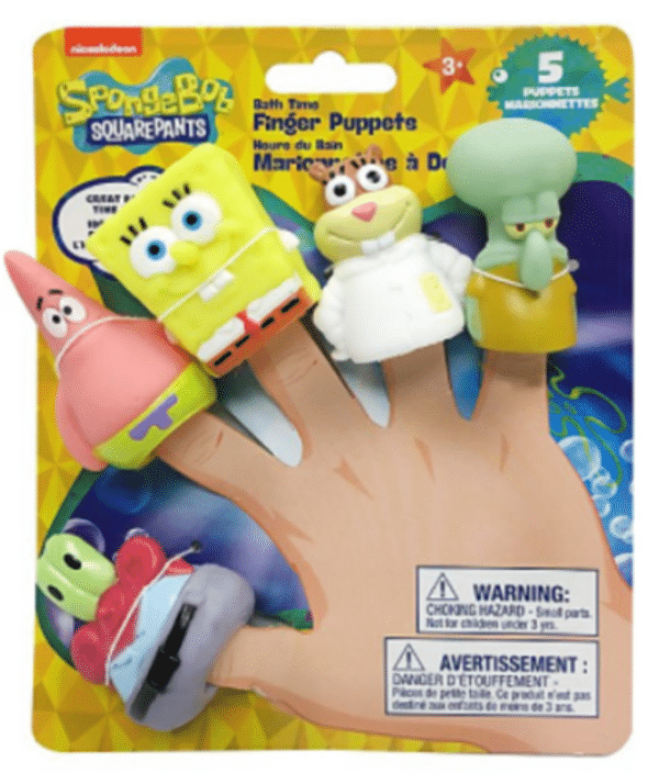 Nickelodeon Bath Time Finger Puppets, 5-pack - Storked
