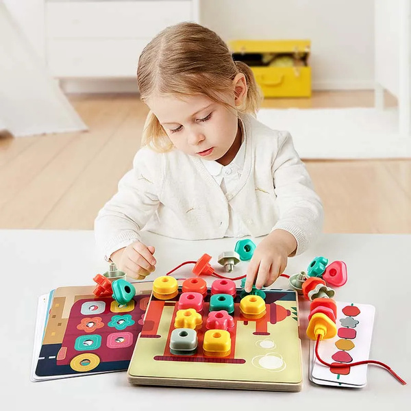 Top Bright Rainbow Stacking Sequence Box 36mo+ 40pcs - Storked