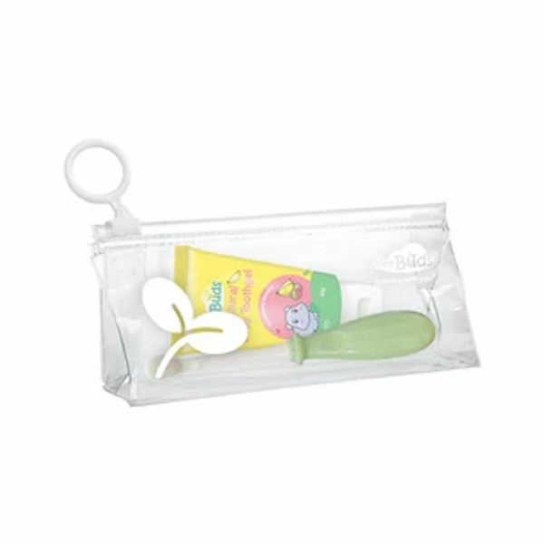 Tiny Buds Tiny Toothbrush & Toothpaste Travel Pouch - Storked
