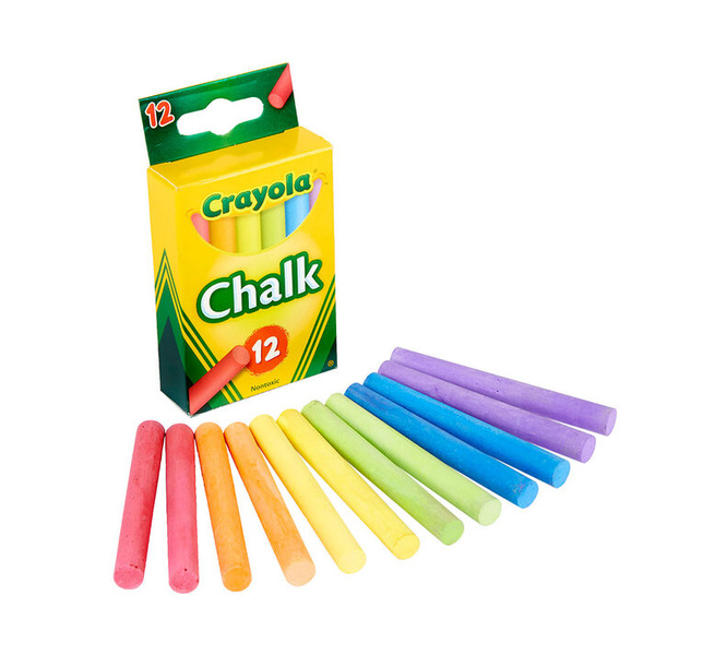 Crayola Multi-Colored Chalk, 12s - Storked