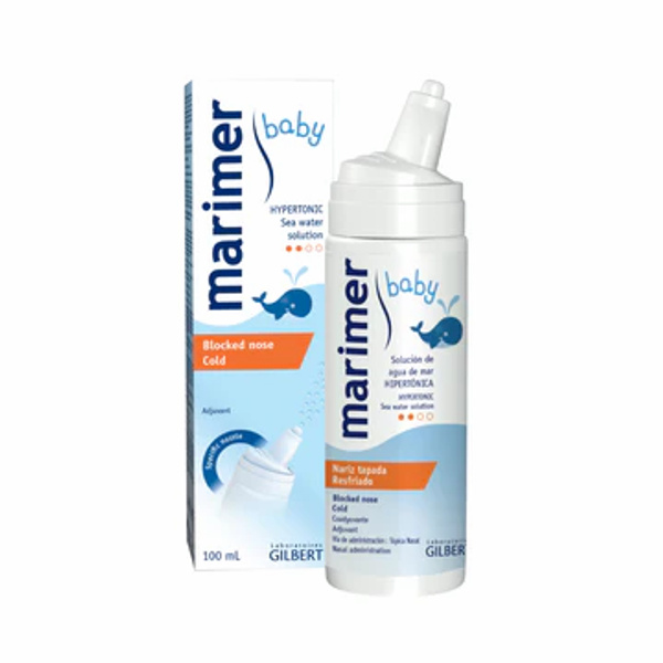 Marimer Baby Hypertonic Nasal Spray for Blocked Nose and Cold (100ml ...
