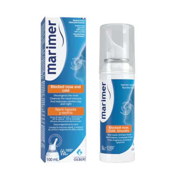Marimer Adult Hypertonic Nasal Spray for Blocked Nose and Cold (100ml ...