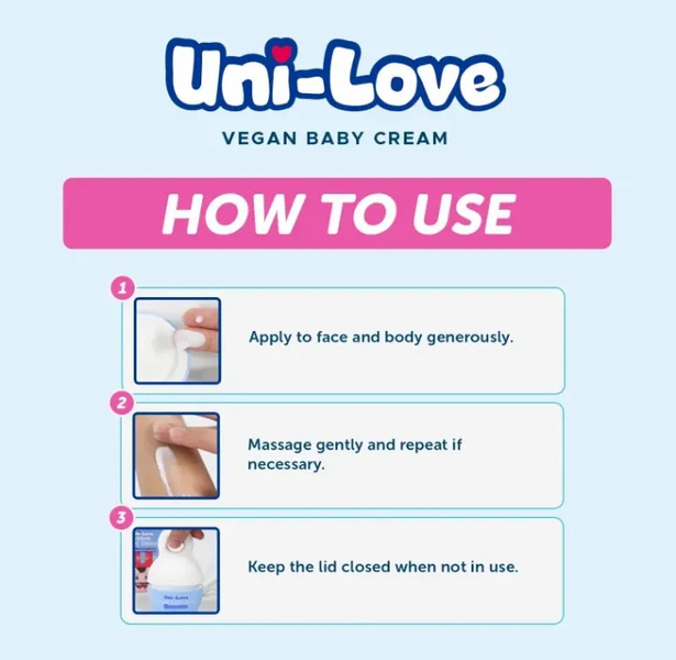 Uni-Love Vegan Baby Cream 50g - Storked