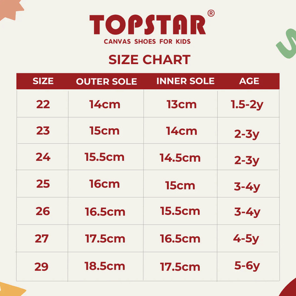 Topstar Ergonomic Kids Canvas Shoes (Model: 2031) - Storked
